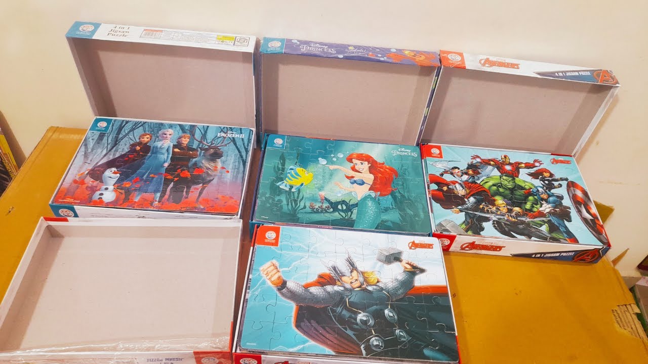 Unboxing and Review of prem ratna avengers, disney frozen, disney ...