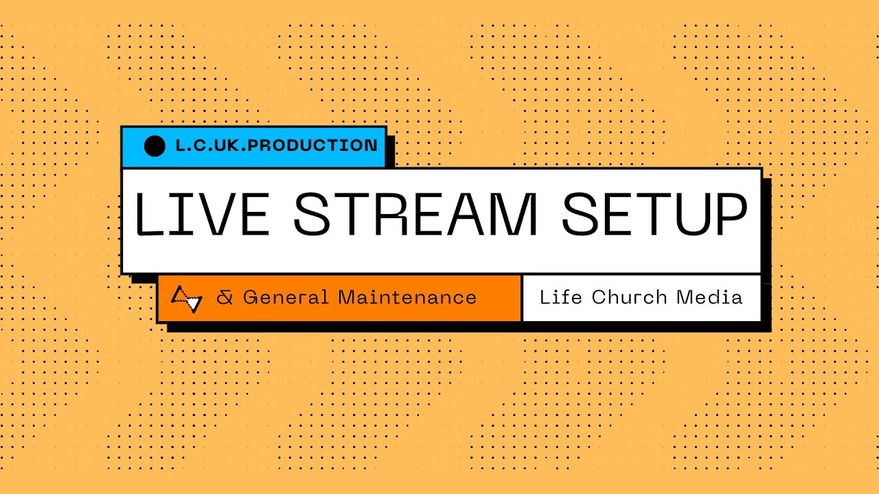 New In House Live Stream Set Up & General Maintenance - YouTube
