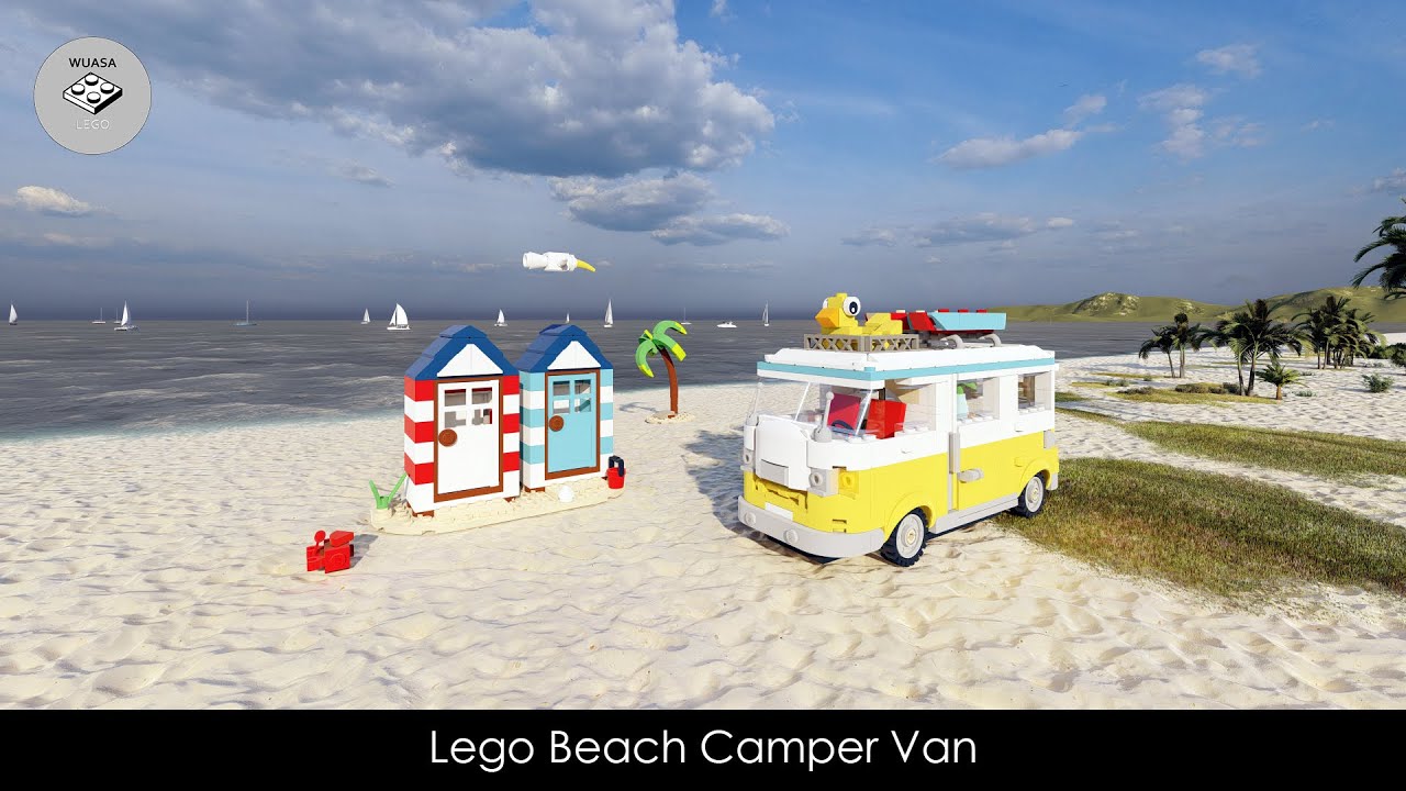 Lego Creator Beach Camper Van 31138 done in Studio 2.0 | Speed Build ...