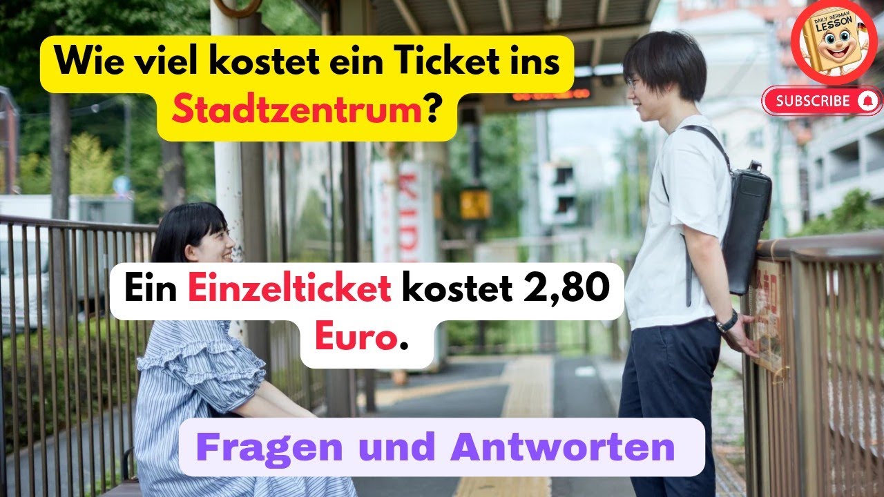 Deutsch lernen A1-A2: Wichtige Sätze & Dialoge für Bus, Bahn & U-Bahn ...