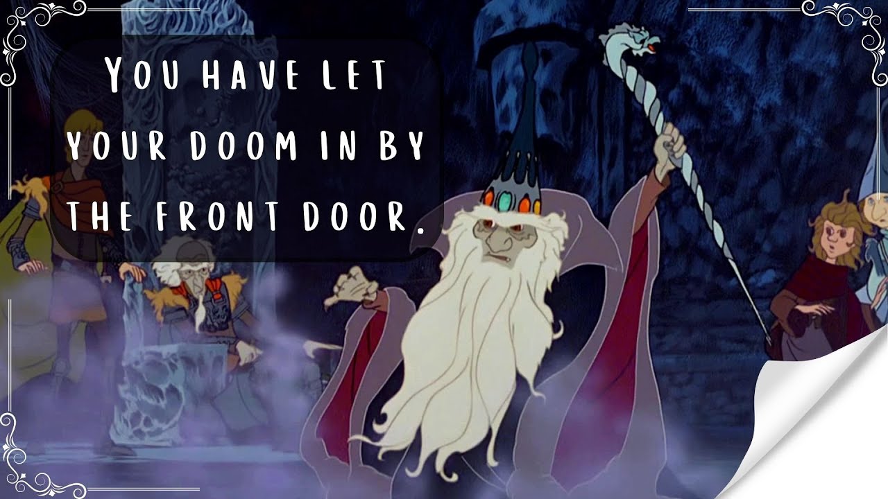 The Last Unicorn │ Unicorn & party arrive at King Haggard's [Castle ...