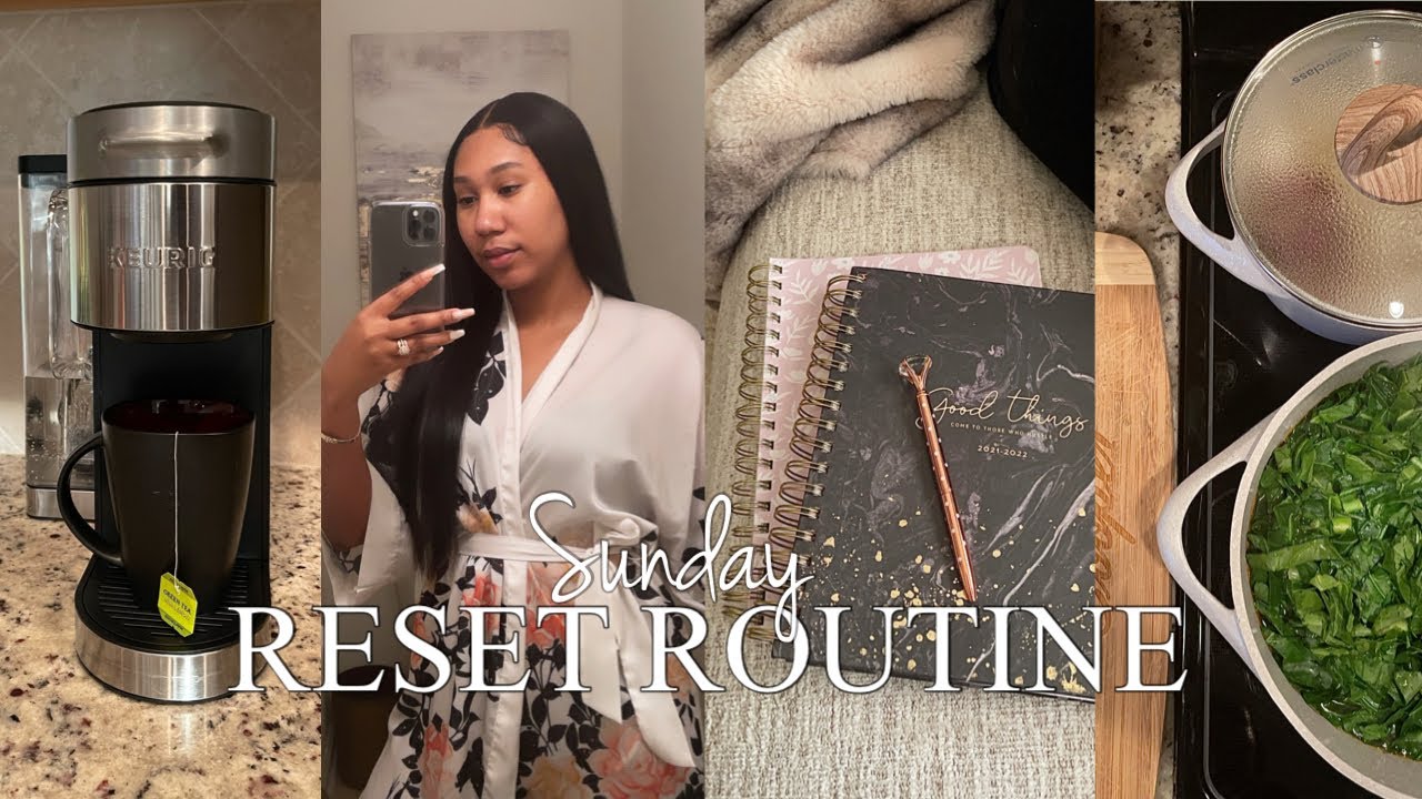 SUNDAY RESET ROUTINE | CLEANING, GROCERIES, COOKING, WEEKLY PLANNING ...