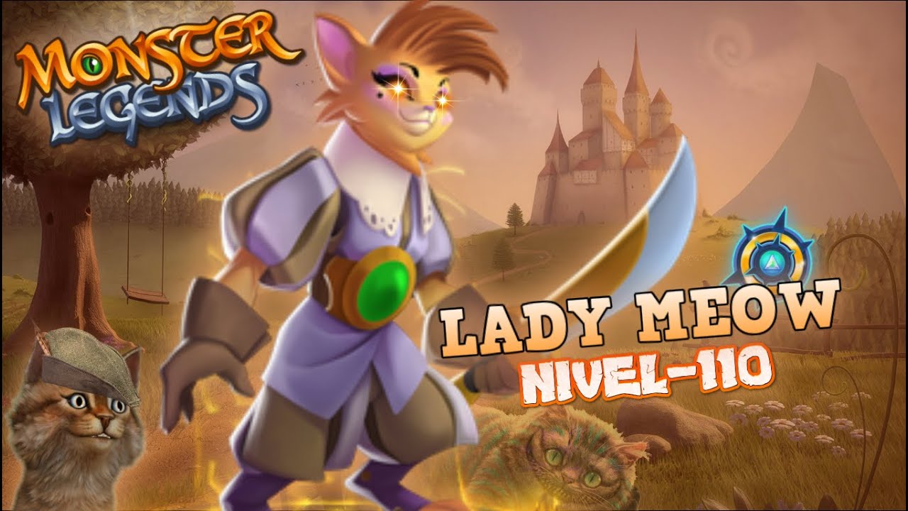 LADY MEOW(LV 110-REVIEW+TALENTO OSCURO😻)MICHI DE MIS SUEÑOS🤗 | Monster ...
