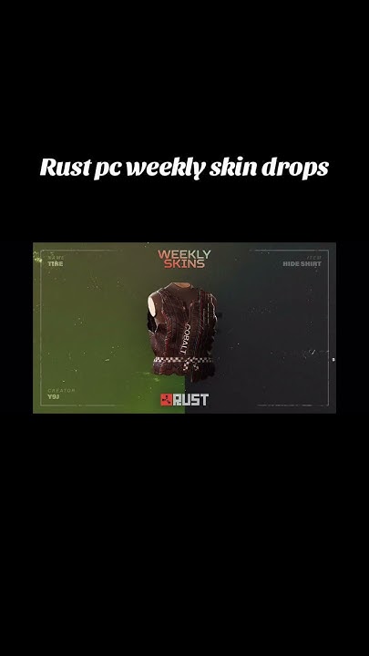 Rust pc skin drop weekly #gaming #rust #rustconsole #rustskins - YouTube