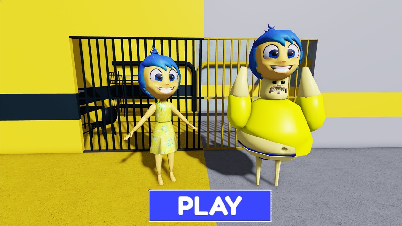 INSIDE OUT 2 JOY VS JOY BARRY in BARRY'S PRISON RUN! OBBY Full Gameplay ...