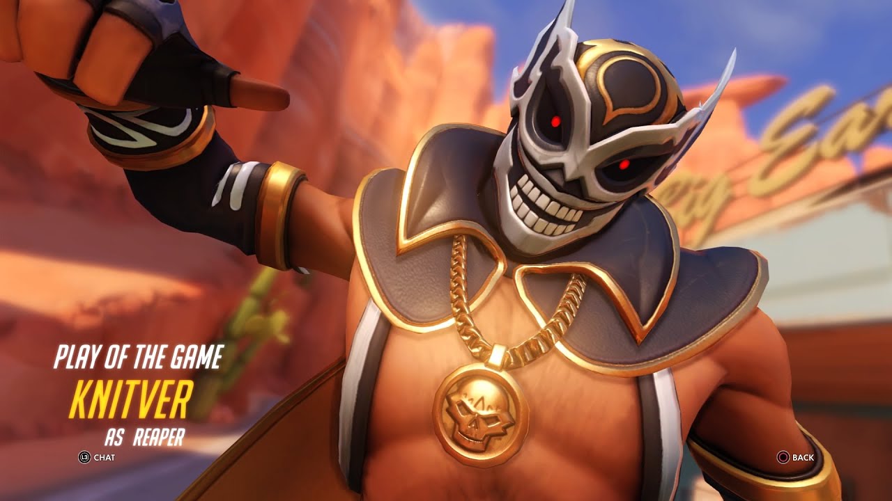 Overwatch - My Reaper Luchador First POTG - YouTube