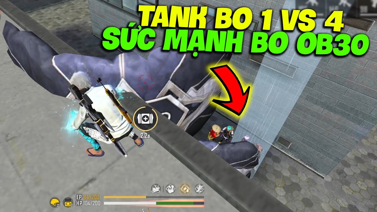 [FREE FIRE] CẢ TEAM AFK 1 VS 4 TRẬN ĐẦU TIÊN TANK BO CUỐN MÁU TEST SỨC ...