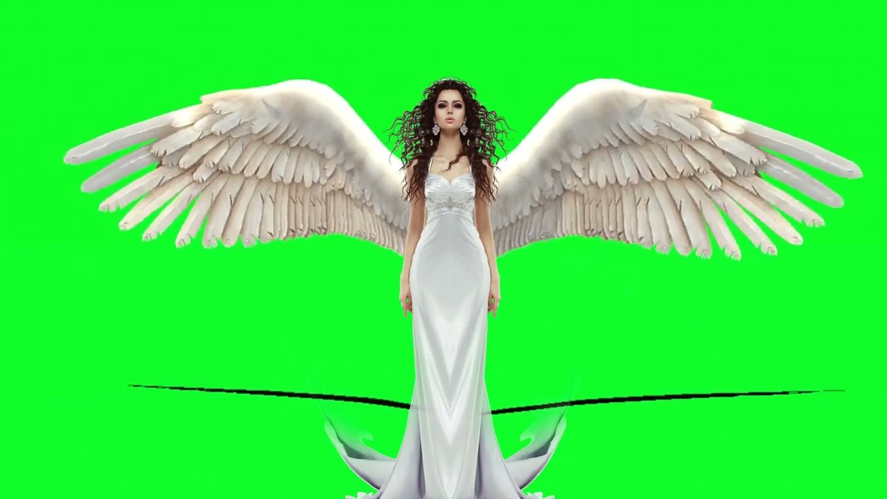 Angel Green Screen, No Copyright, Free USe - YouTube
