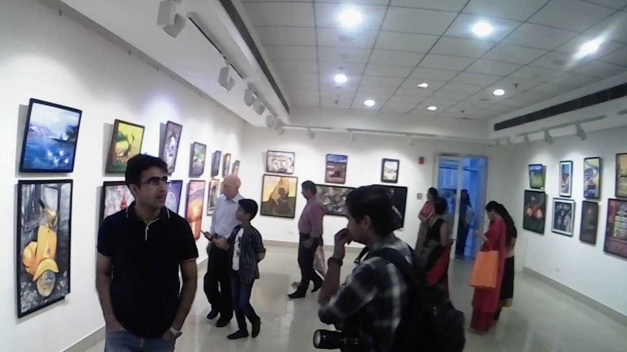 my Art Exhibition for the 1st time 😍 | Artist Shubham Dogra - YouTube