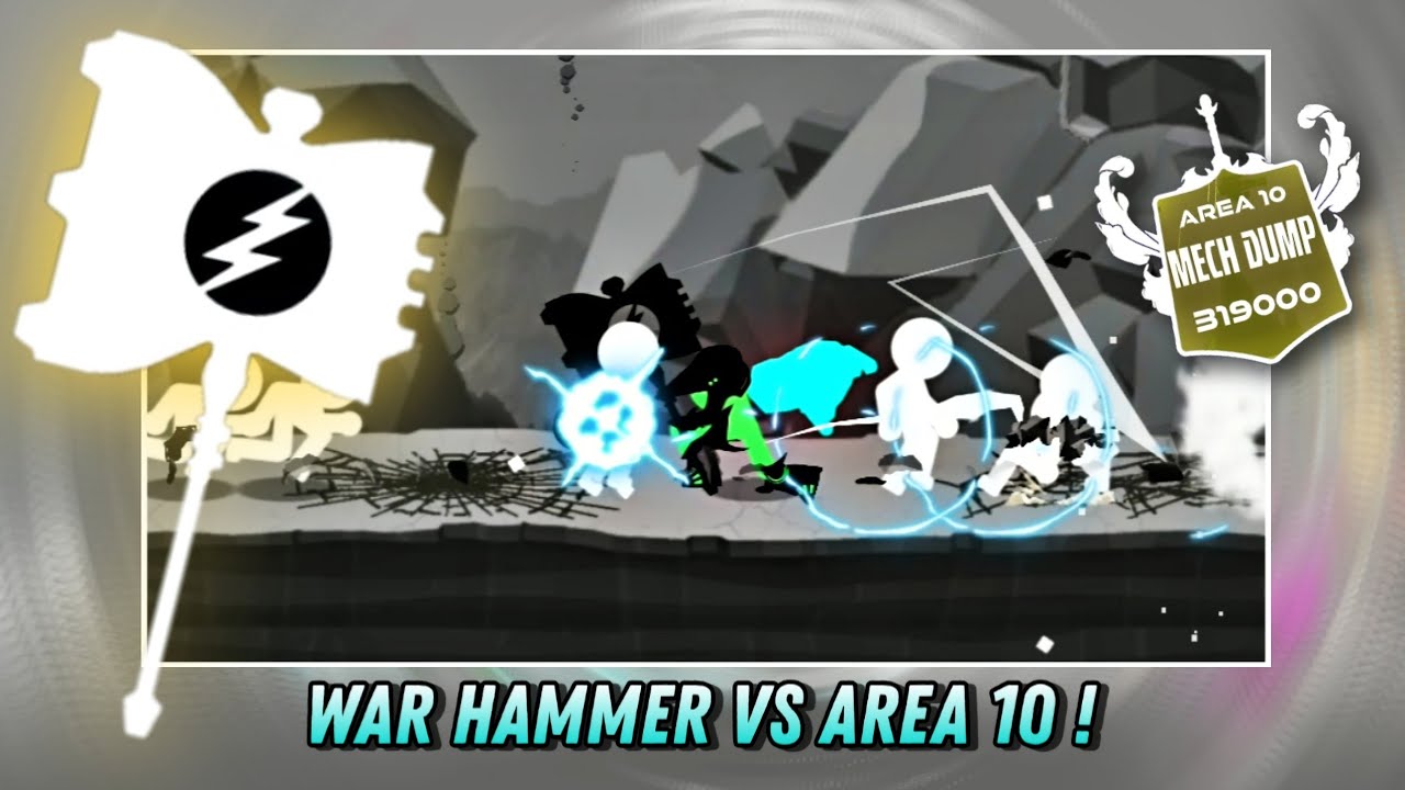 WAR HAMMER VS AREA 10! - Stickman The Flash - YouTube
