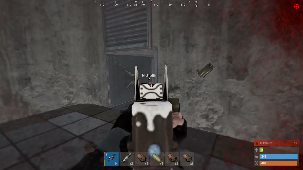 Rust - Outpost Tunnels... panic jump ftw - YouTube