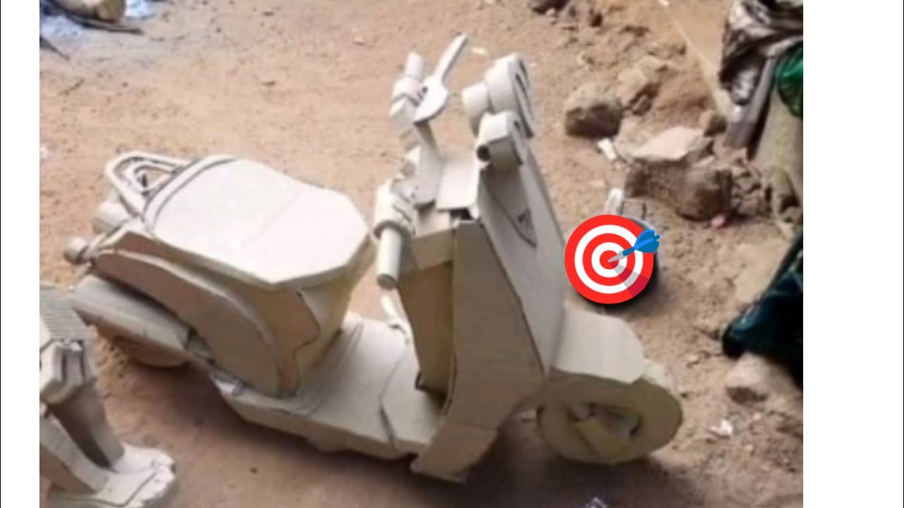 intro on how to make a life size motorcycle from cardboard - YouTube