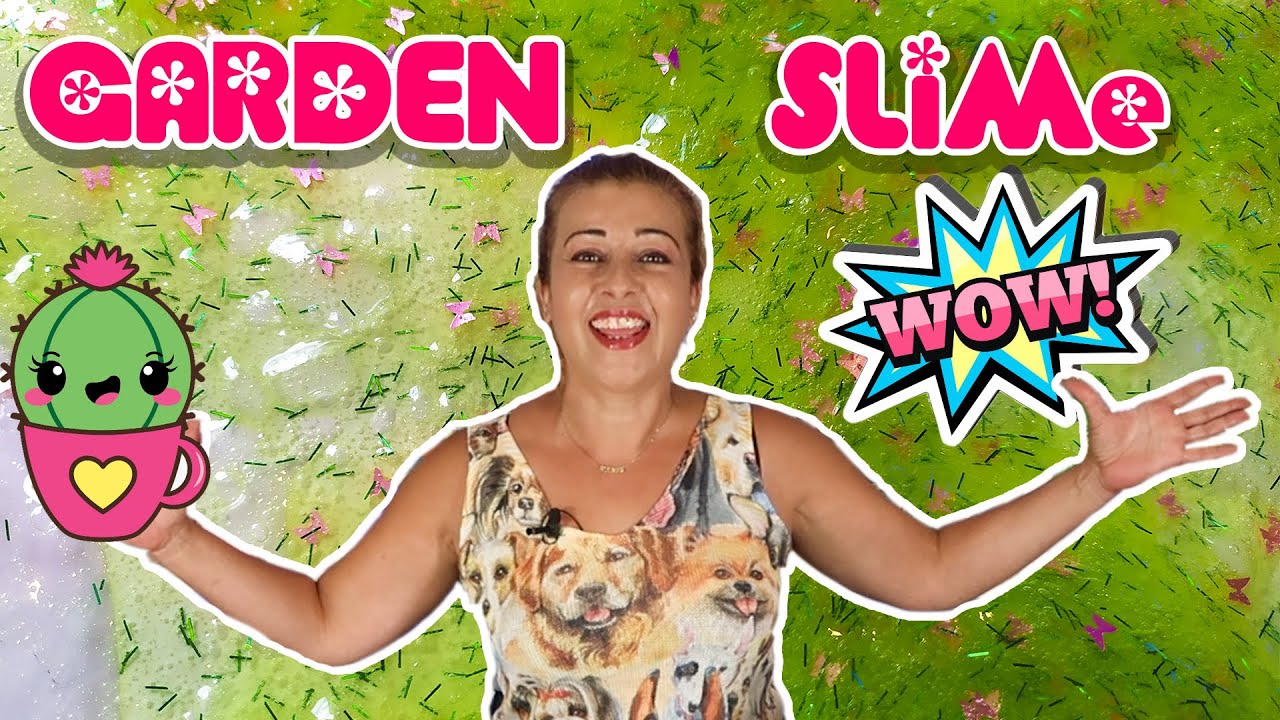 GARDEN SLIME !! SLIME JARDÍN !! COMO SE HACE ! - YouTube