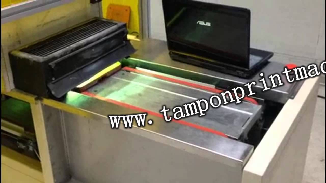 automatic keyboard screen/pad printing machine - YouTube
