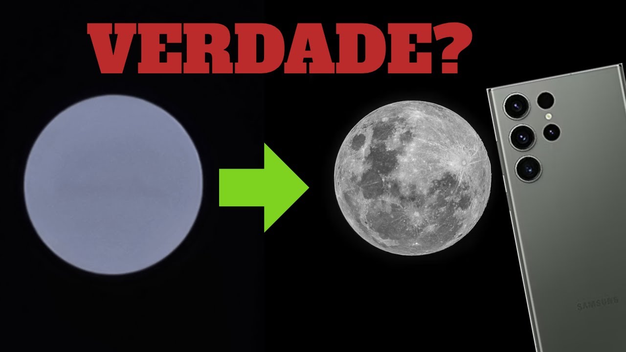 Fotos da lua com Samsung É FALSA? COMPREI um Galaxy e fiz o teste - YouTube