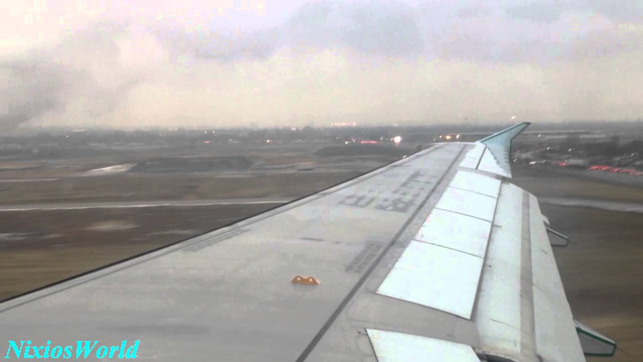 Airbus A320, window view landing in Toronto, ON - YouTube