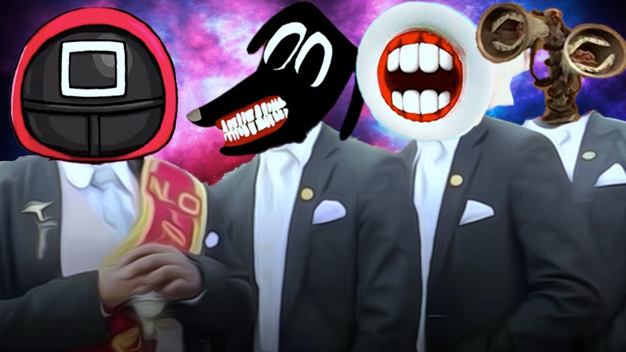 Squid Game & Cartoon Dog & MEGAPHONE & Siren Head - MEME Coffin Dance ...