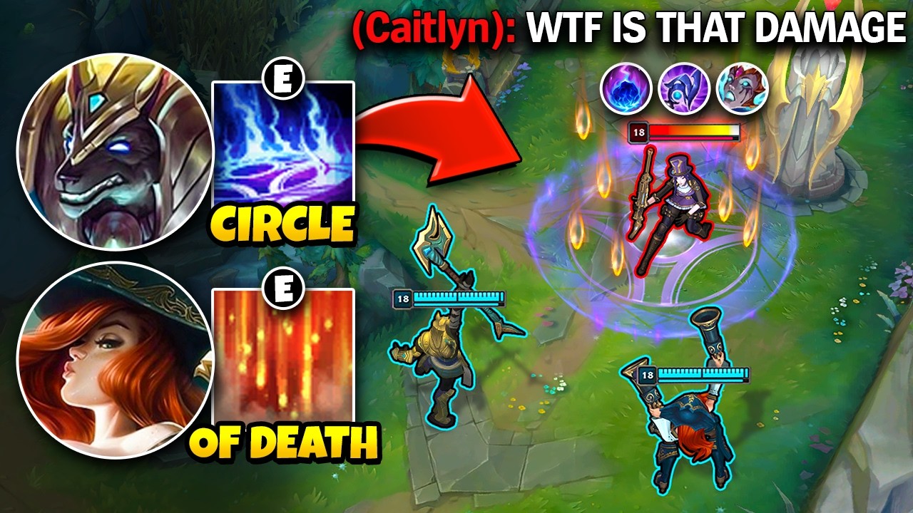 WE PLAYED THE "CIRCLES OF DEATH" BOT LANE AND IT'S OP (PRESS E ON ...