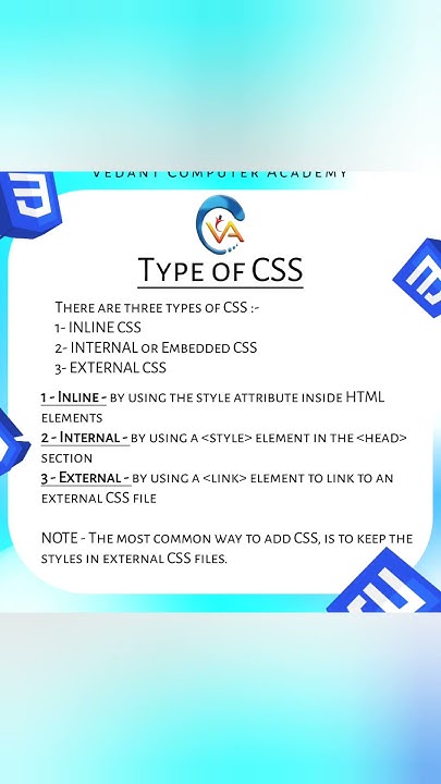Vca Computerscience Computerknowledge Css Youtube