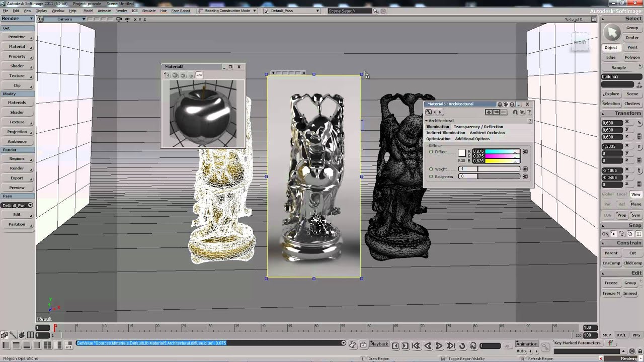Tutorial_Softimage_Gold_Silver_Copper_Material - YouTube