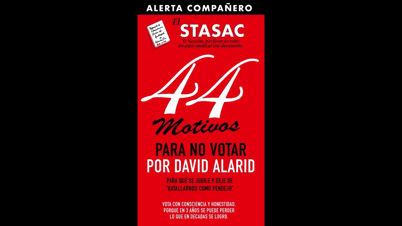 44 Razones para no votar x David Alarid - YouTube