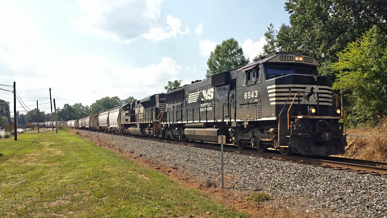 NS Train 192 With NS Leader 6943 At Rock Hill SC On The NS R-Line. 9-7-2019 - YouTube