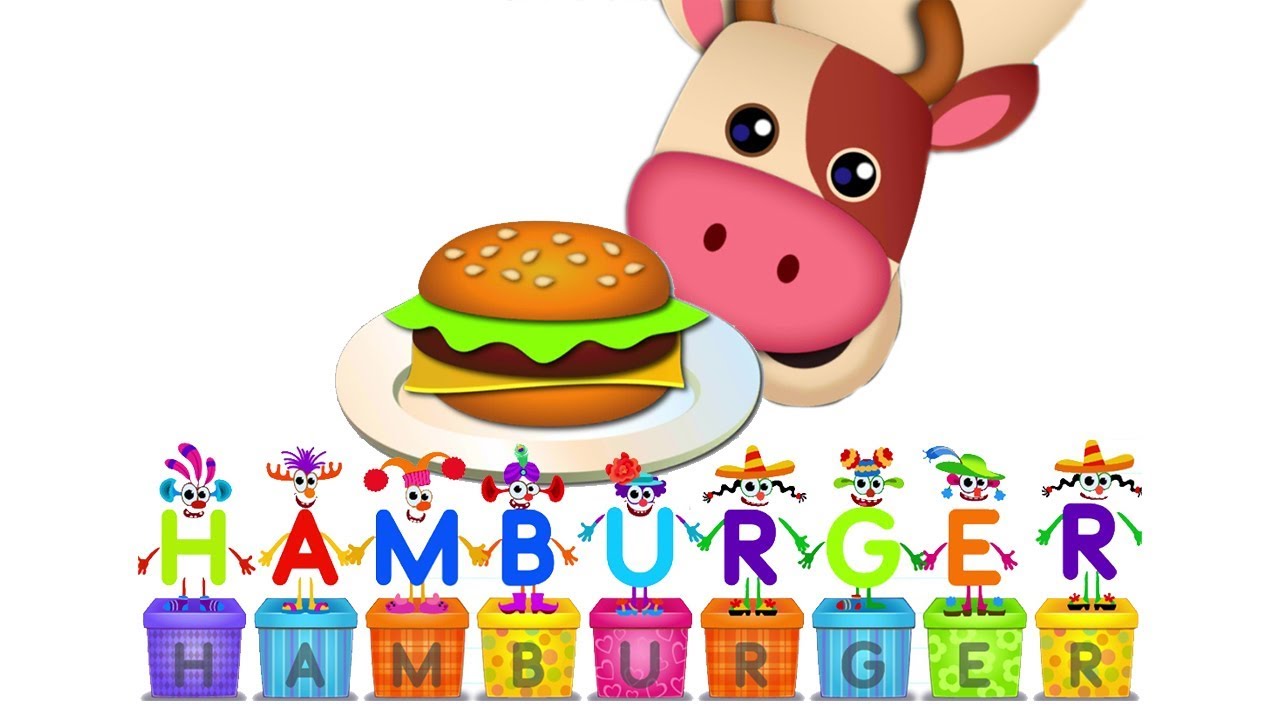 Learn ABC Alphabets With Spellings For Children | H for Hamburger | How ...