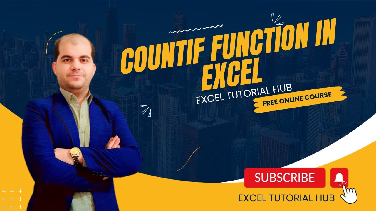 How To Use The Countif Function In Excel Countif In Excel Excel