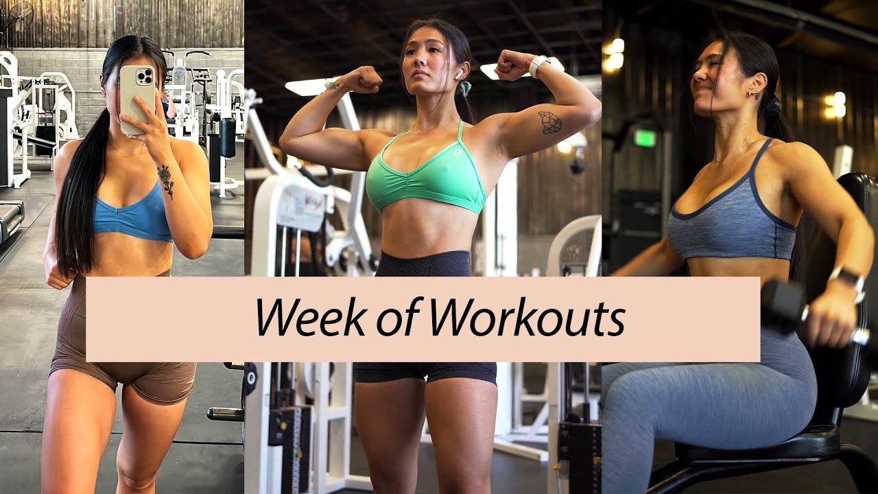 Week of Workouts | My Current Workout Split + Routine - YouTube