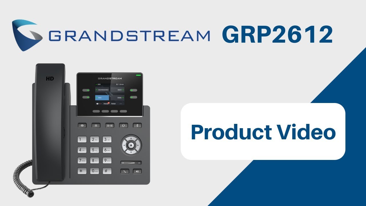 Grandstream GRP2612 | IP Phone Product Video - YouTube