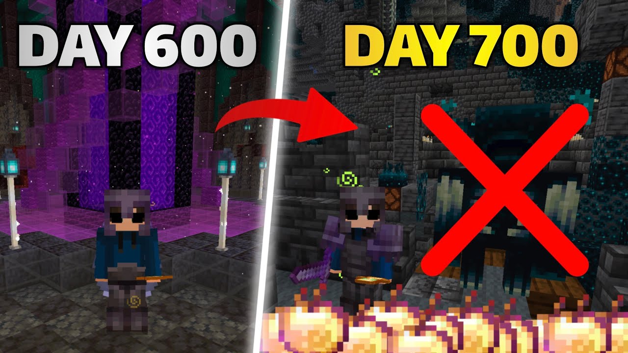 I Survived 700 Days in HARDCORE Minecraft… - YouTube