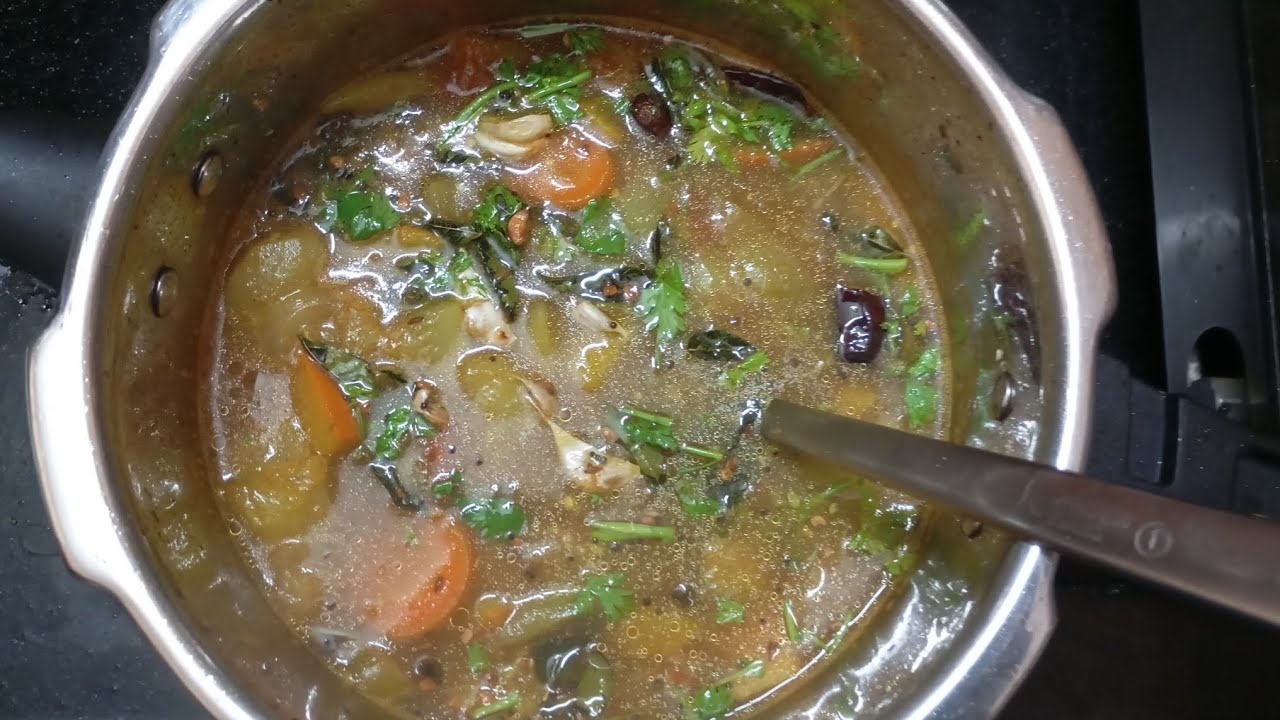 Mixed vegetable pulusu - YouTube