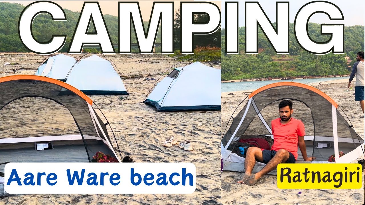 night camping at Aare Ware Beach #ratnagiri - YouTube