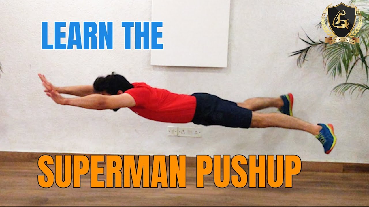 How to do a FLYING SUPERMAN PUSHUP for BEGINNERS | Tutorial - YouTube