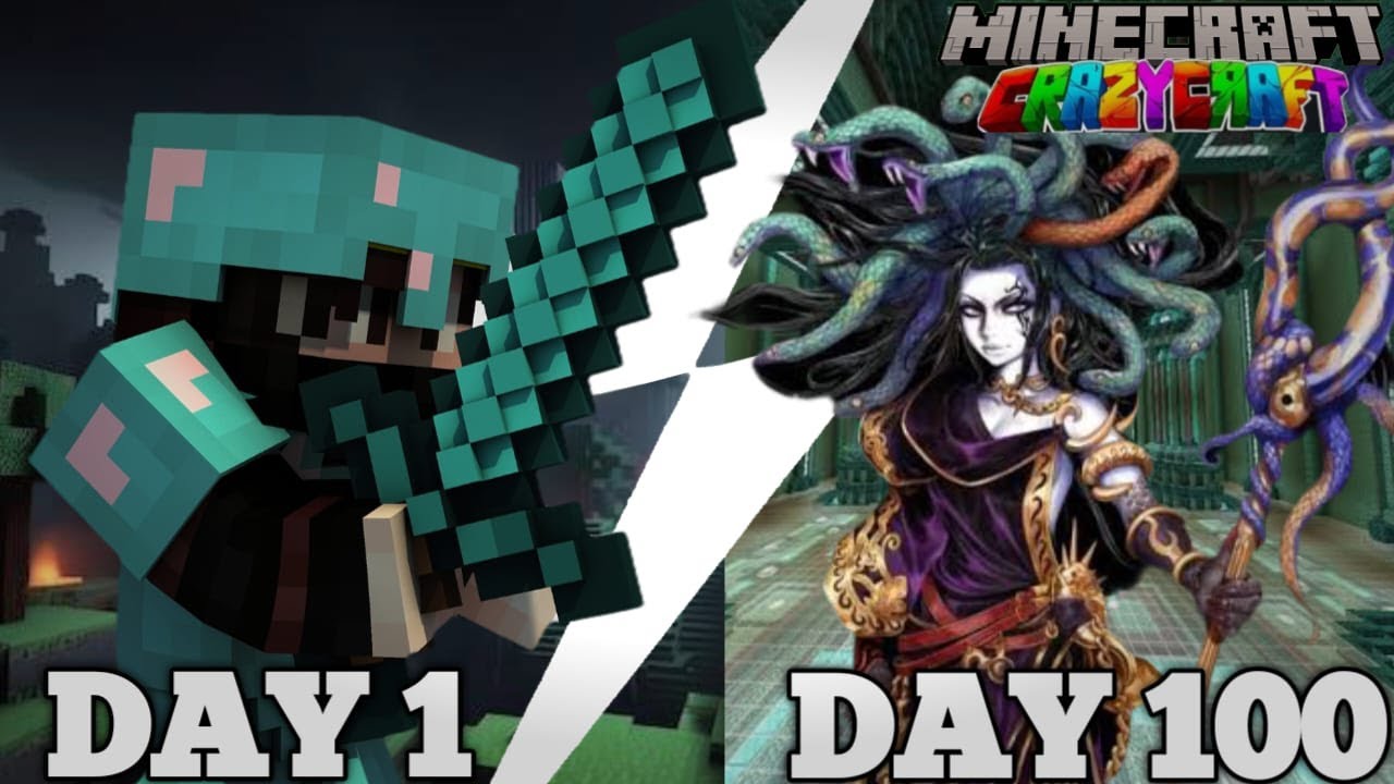 I Survived 100 Days in Minecraft CRAZY CRAFT #minecraft # ...