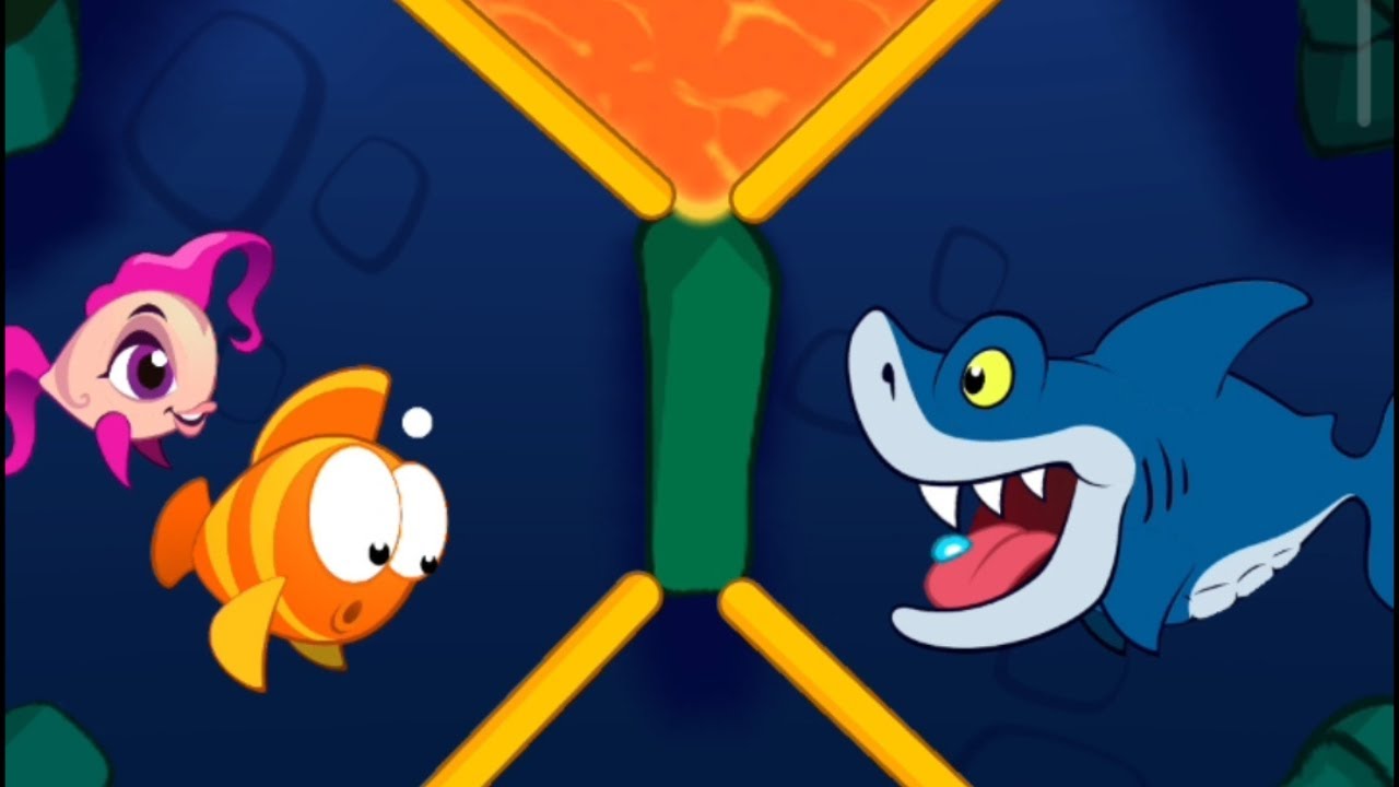 save the fish / pull the pin level save fish game pull the pin android game / mobile game (story ...