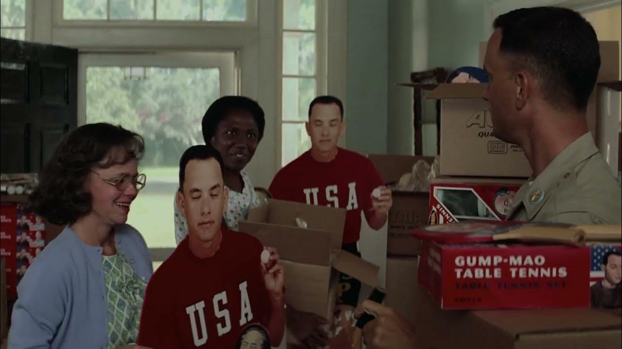 Forrest Gump Gets a new Ping-Pong paddle Sponsorship (1994) 4k [Open ...