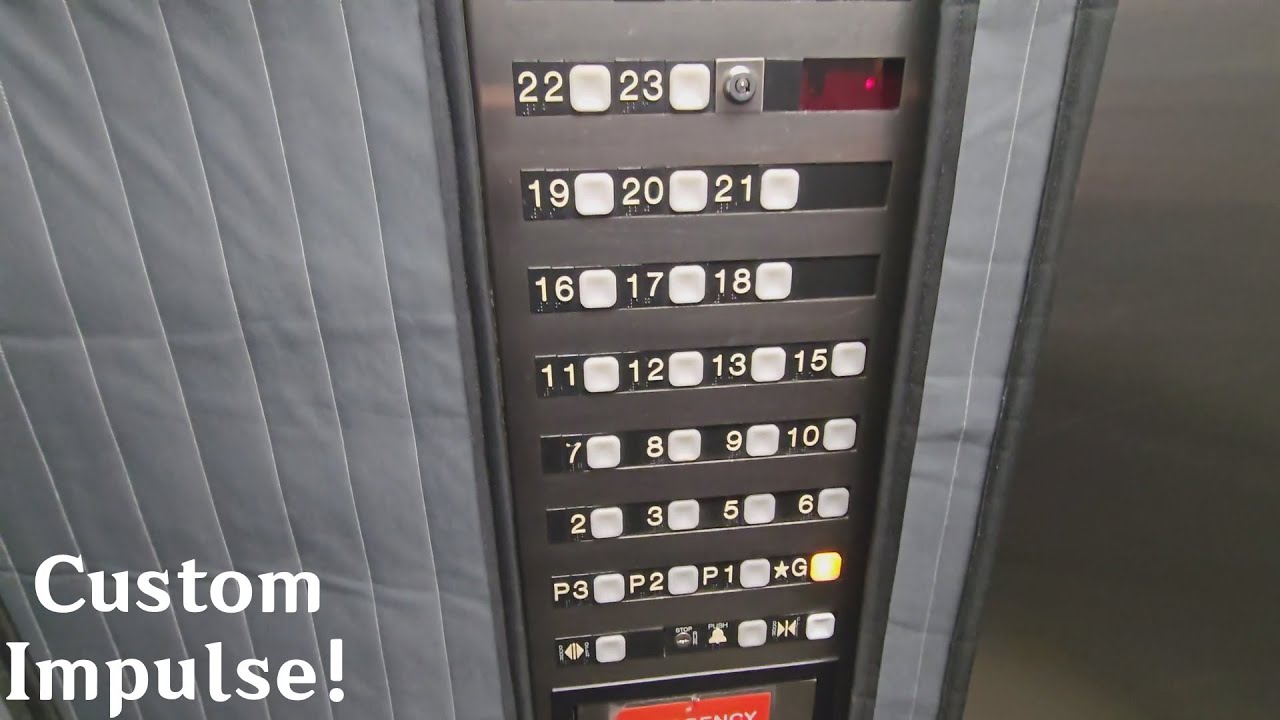 RARE!! Custom Dover Impulse Traction Elevators at an apartment building ...
