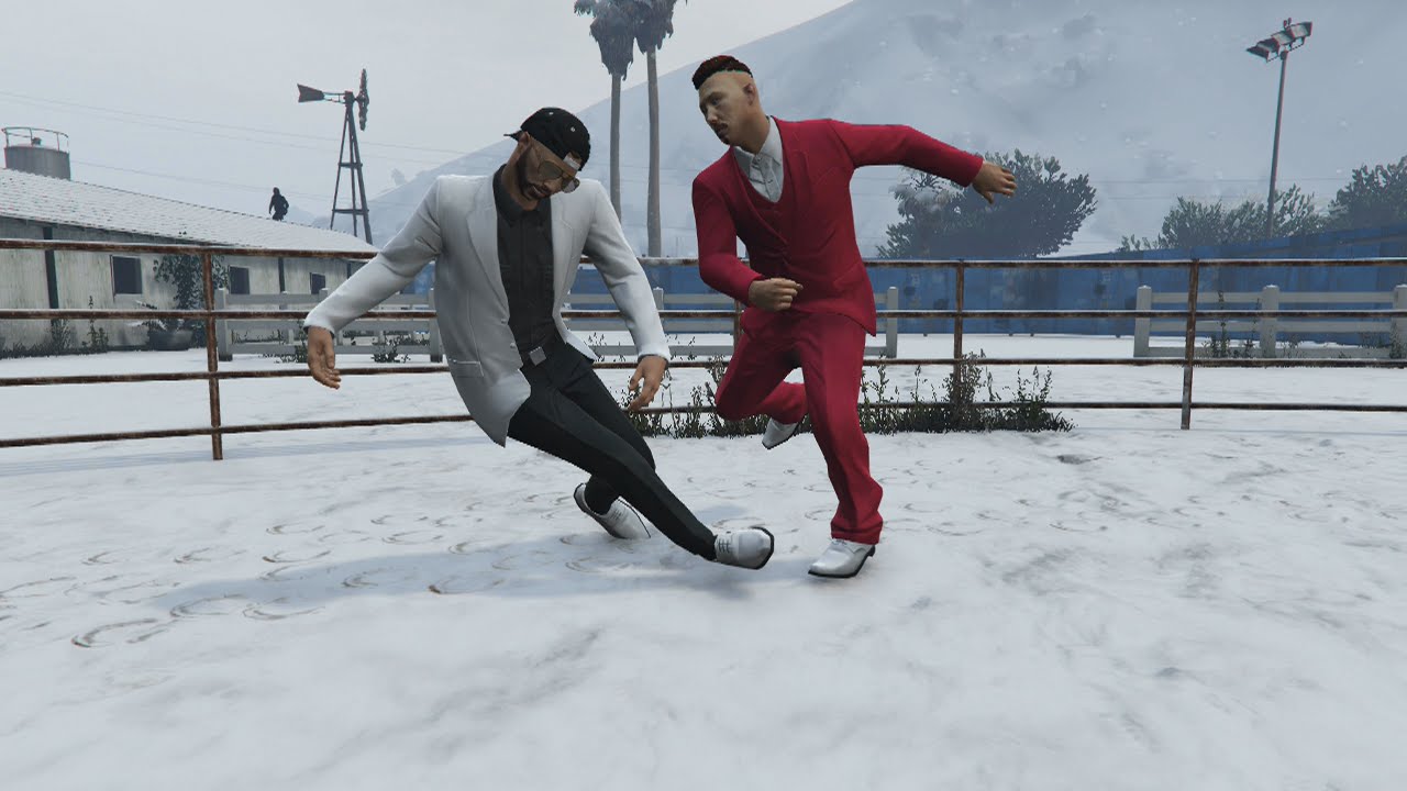Gta 5 Online Ring Fight In Snow - YouTube