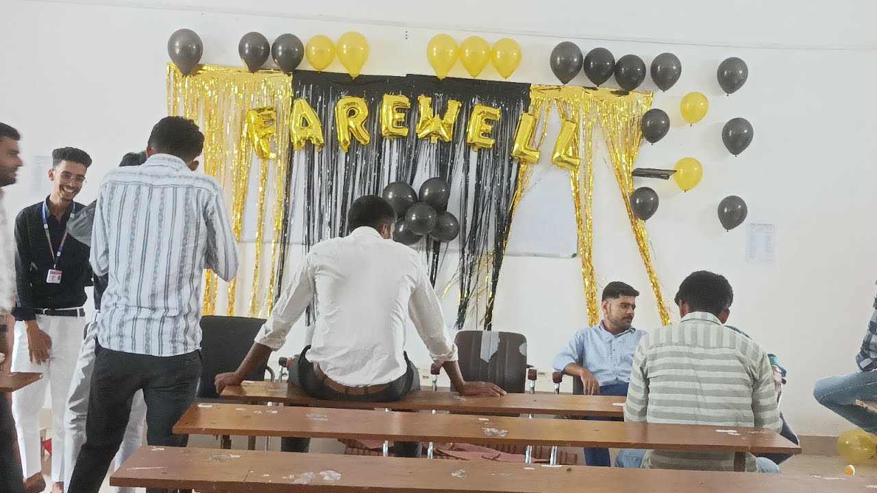 Farewell in porty in the satyadev group of college🎓#farewell ...