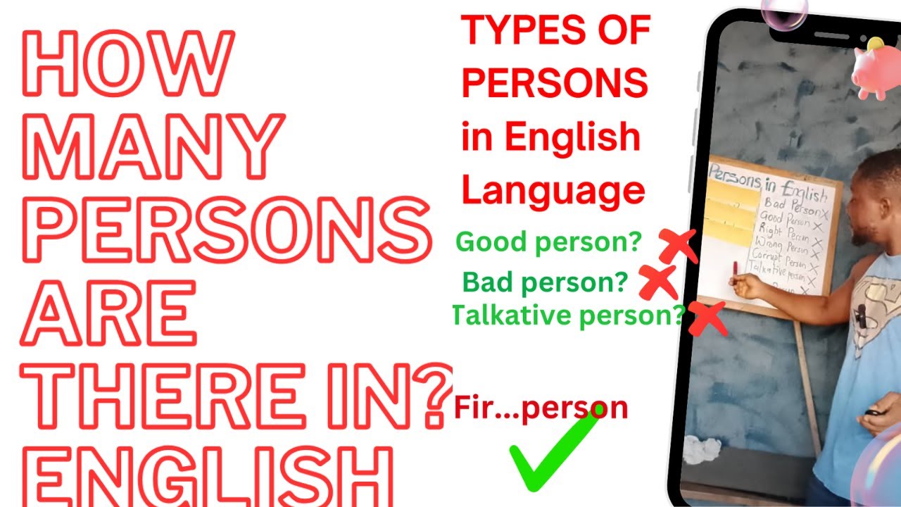 TYPE OF PERSONS IN ENGLISH #englishgrammar #english #teaching # ...