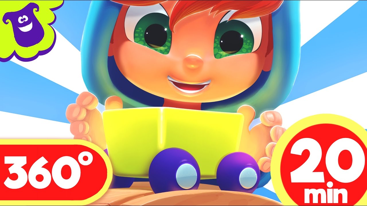 Train ride 360 video for kids - S1EP11 Fun and Play MIX - LooLoo Kids ...
