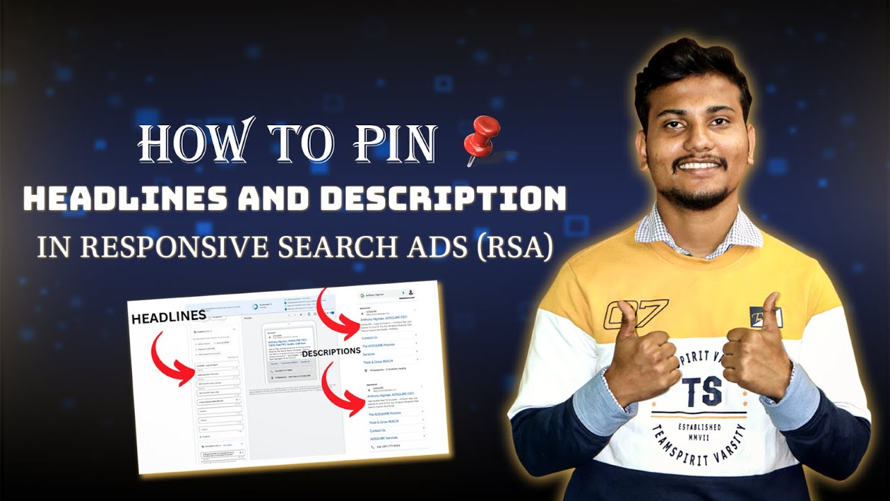How To Pin Headlines & Description Lines in Responsive Search Ads (RSA ...