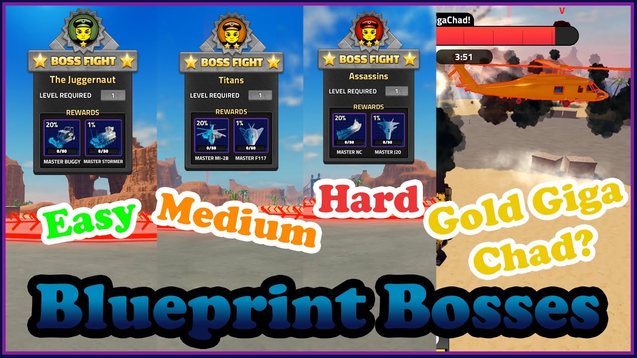 Blueprint Bosses & Gold Giga Chad? Coming Soon In Military Tycoon ...