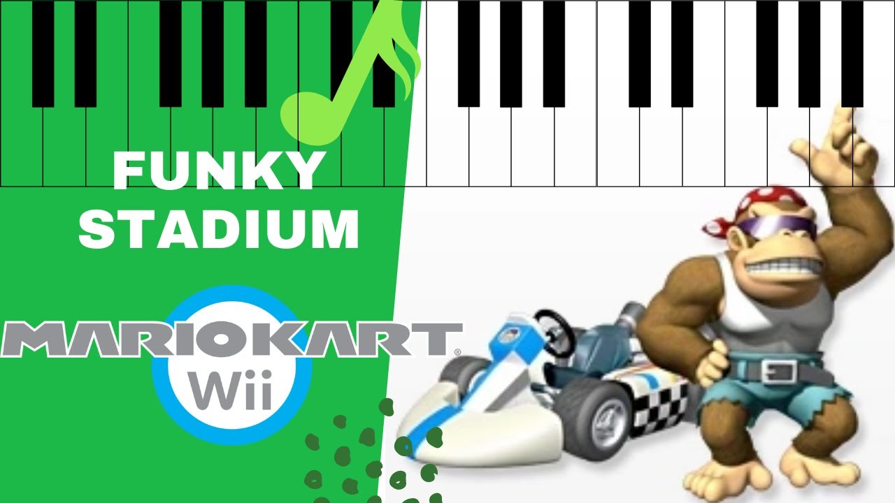 Funky Stadium - Mario Kart Wii [Piano tutorial] Acordes - Chordify