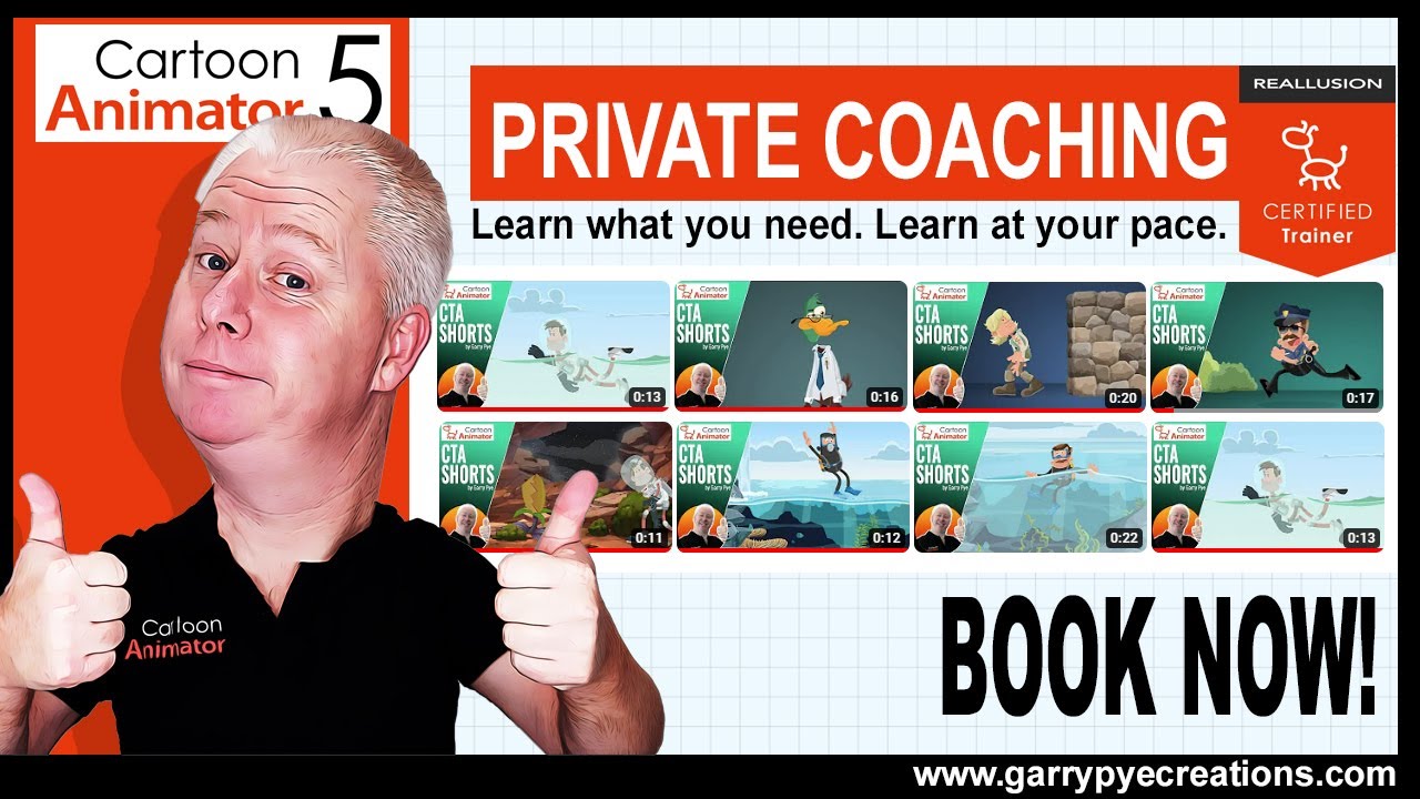 Learn Cartoon Animator with Garry Pye - Private Coaching - YouTube