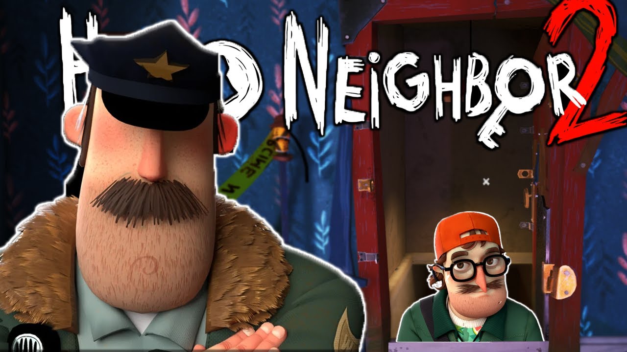 WHAT IS THIS COP HIDING IN THE BASEMENT??! | Hello Neighbor 2 - YouTube