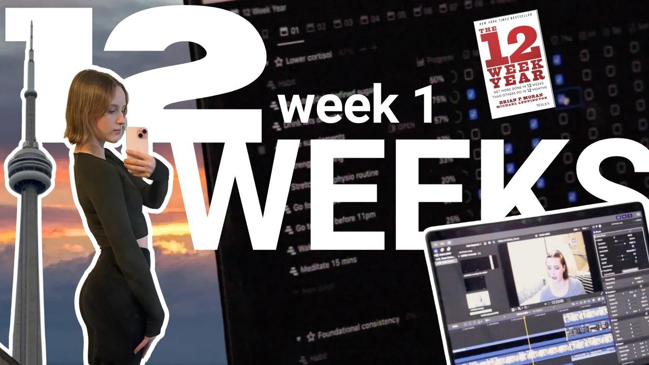 The 12 Week Year Method | Week 1 🎧 workouts, healthy habits, being ...
