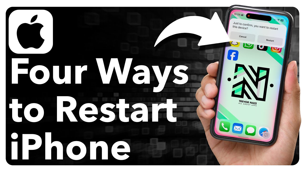 4 Ways To Restart iPhone - YouTube