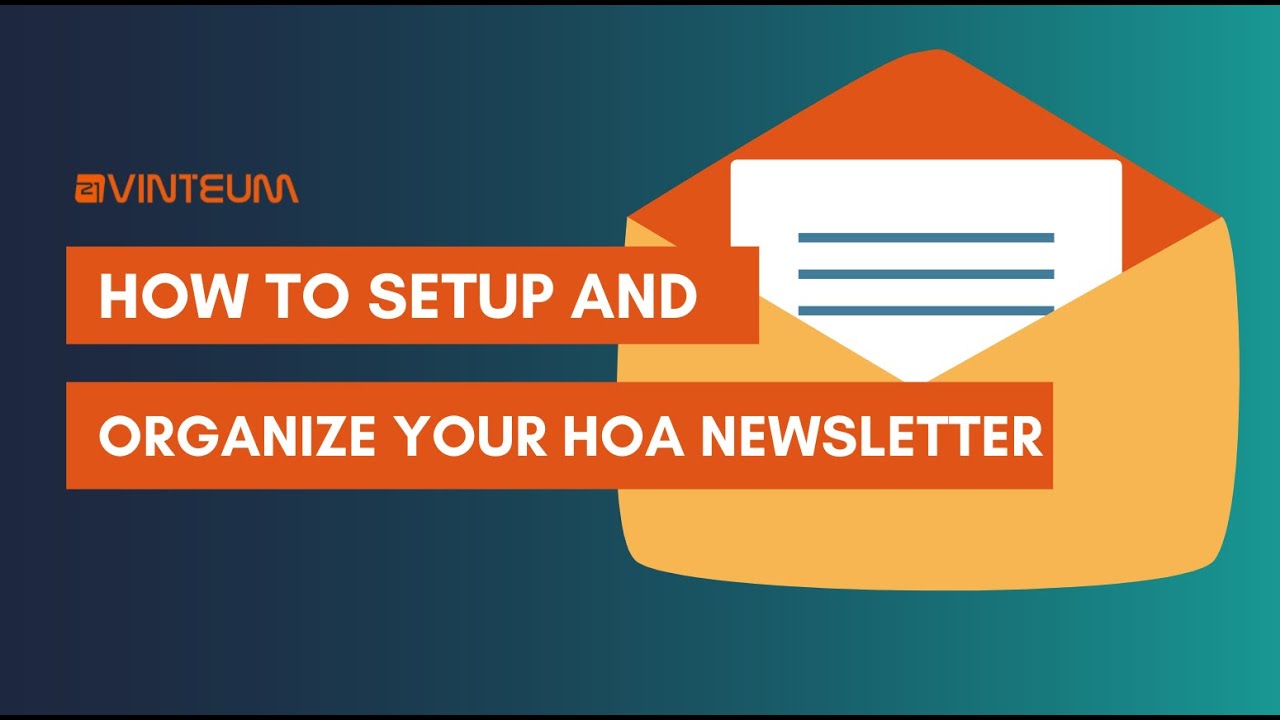 How to set up & organize your HOA newsletter - YouTube